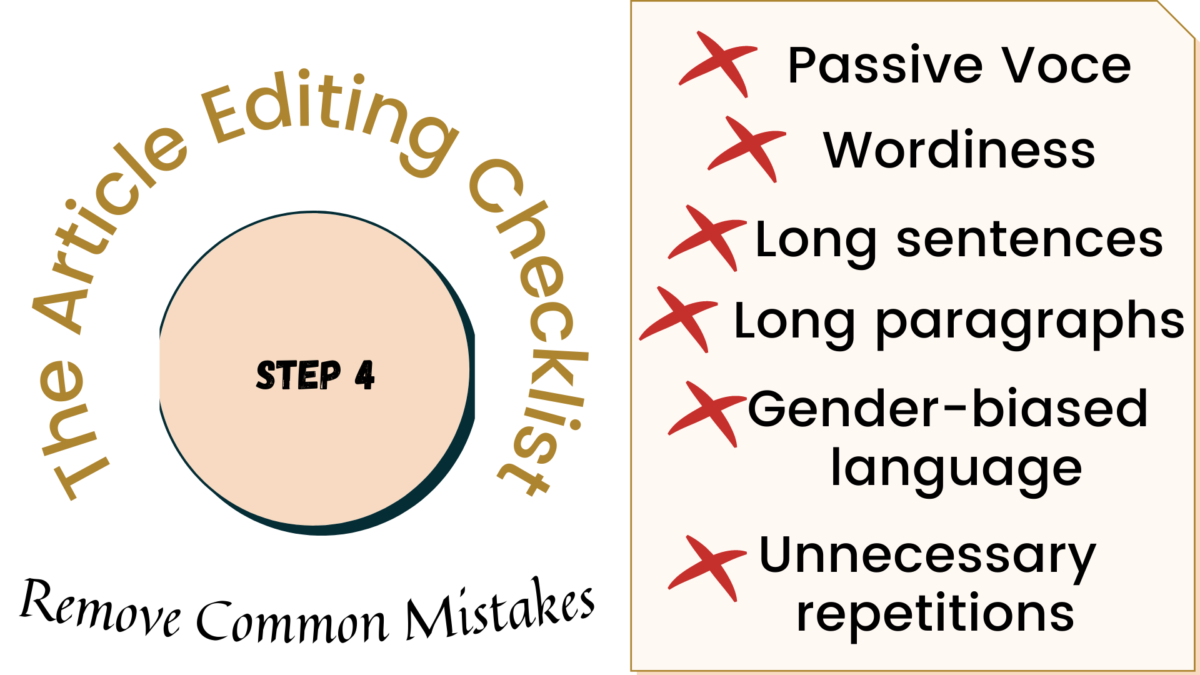 How To Edit Your Article (The Editing Checklist) - Quorage